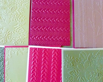 Embossed card stock | Etsy