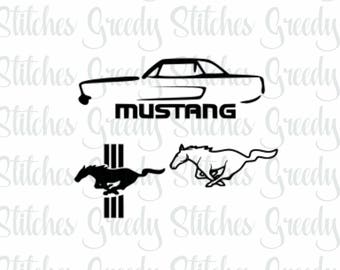Mustang svg file | Etsy