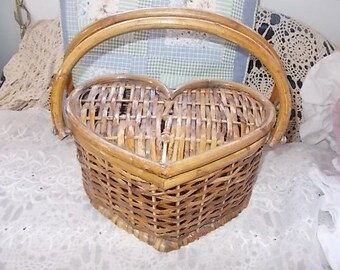Heart shaped basket | Etsy