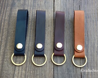 Leather key fob | Etsy