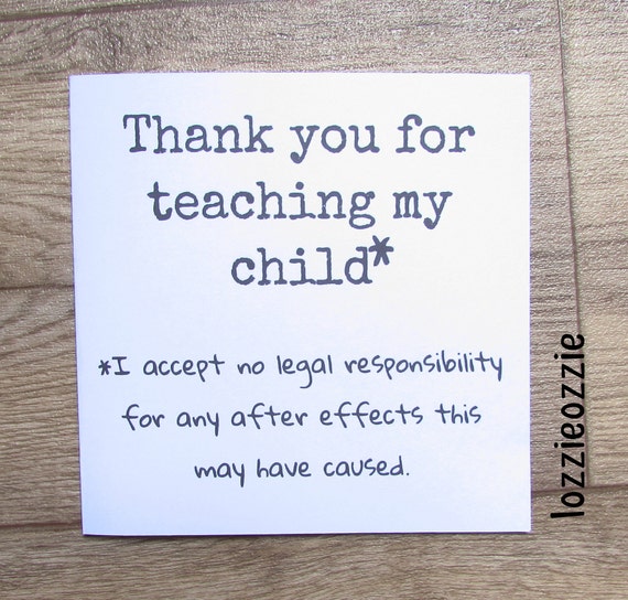 Funny Thank You Teacher