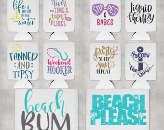 Beach koozie | Etsy