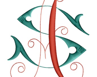 M and S 3 Two-Letter Monogram Combination Machine