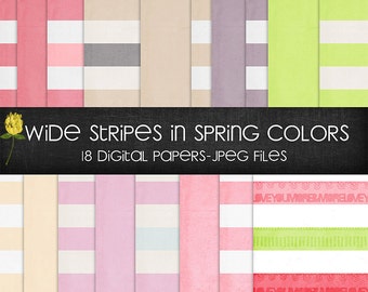 Mini Hearts Digital Papers Pastel Scrapbooking Backgrounds