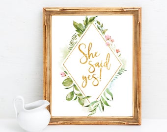 She said yes | Etsy