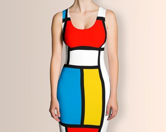 Mondrian dress | Etsy
