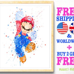 Super mario print | Etsy