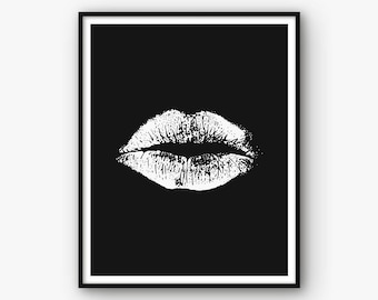 Lips poster | Etsy