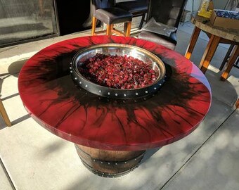 Wine barrel fire pit | Etsy
