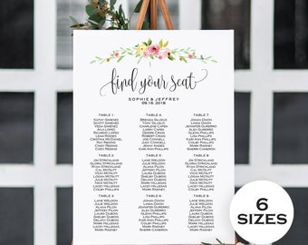Table seating chart | Etsy
