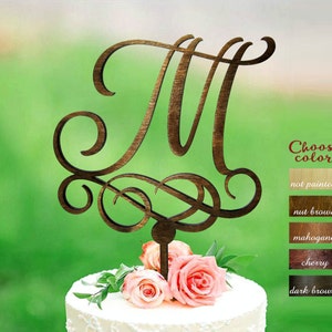 Letter m cake topper | Etsy
