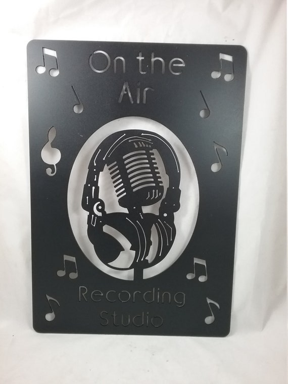 Metal Music Recording Studio Sign Custom Name Added