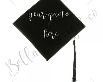 Graduation cap decal | Etsy