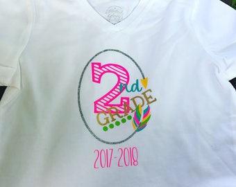 2nd grade shirt | Etsy