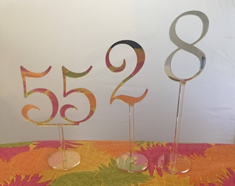 Acrylic table number | Etsy