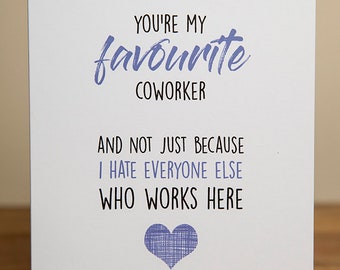 Coworker card | Etsy