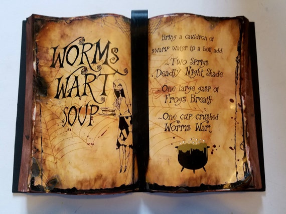 Worms Wart Soup Spell Book Nightmare Before Christmas