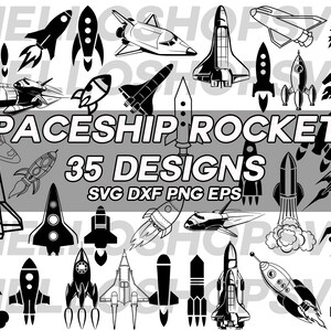 Rocket ship clipart | Etsy