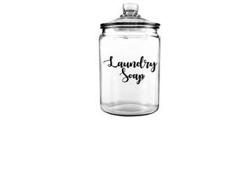 Laundry soap decal | Etsy
