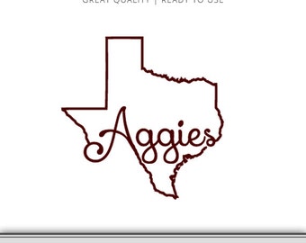 Aggie svg | Etsy