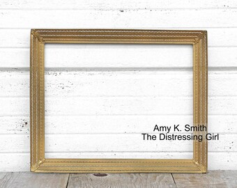 Gold metal frame | Etsy