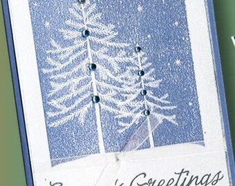 Blue christmas cards | Etsy