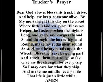 Trucker's prayer | Etsy