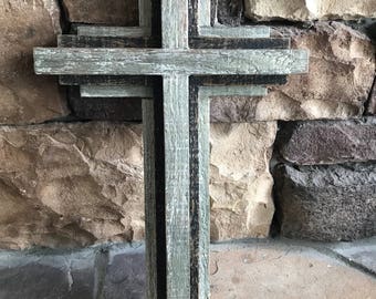 Rustic wall cross | Etsy
