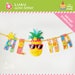 Aloha Party Banner DIY Digital Printable PDF Hawaiian Luau