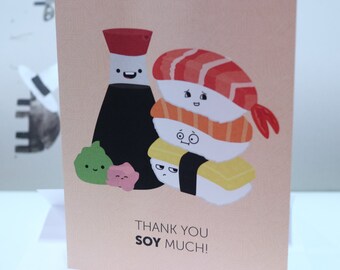 Sushi card | Etsy