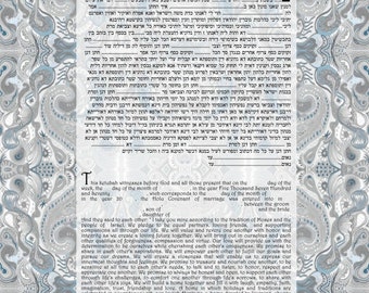 ketubah-ready to fill 23x23 printable pdf Interfaith