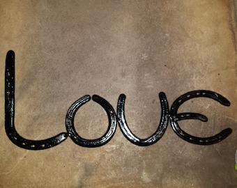 Horseshoe letters | Etsy