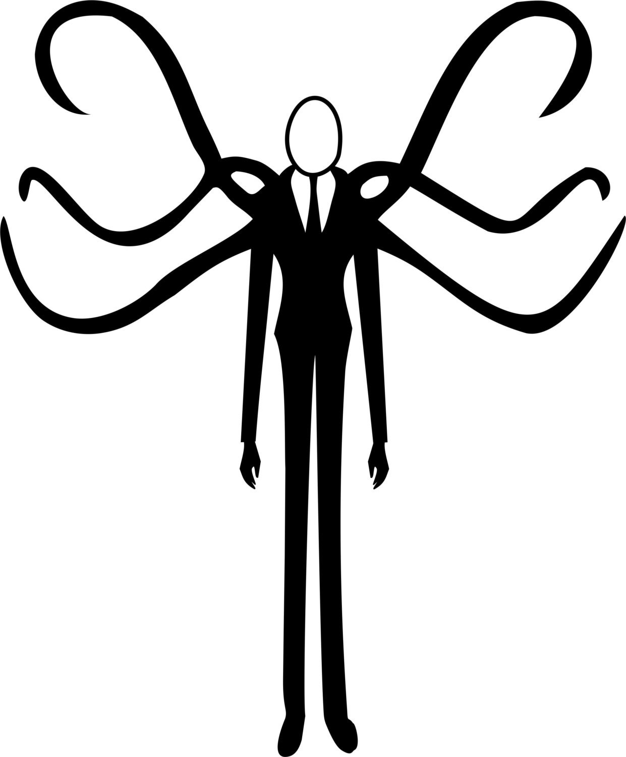 Slender Man vinyl decal