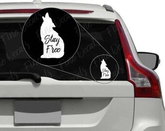 Wolf wall decal | Etsy