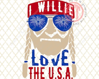 Willie nelson svg | Etsy