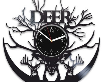 Deer clock | Etsy