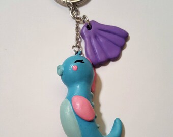 Seahorse keychain | Etsy