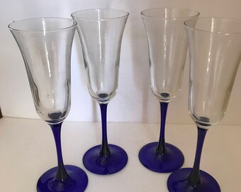 Flared wine glasses | Etsy