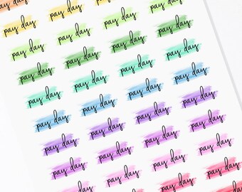 Cursive stickers | Etsy