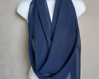 Navy blue shawl | Etsy