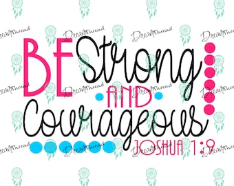 Joshua 1 9 svg | Etsy