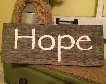 Hope sign | Etsy