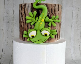 Lizard cake topper | Etsy