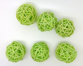 Pastel Yellow Butterfly Rattan Ball Floral Arrangement 210