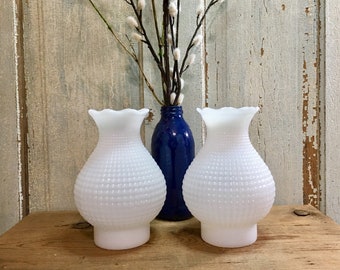 White glass globes | Etsy