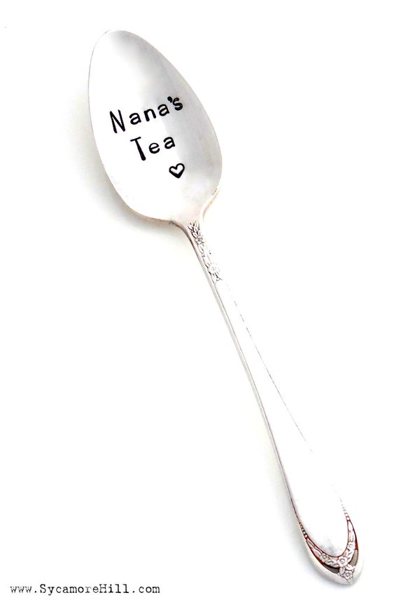 Personalized Stamped Spoon. Custom Stamped Spoon. Teaspoon