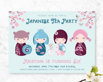 Japanese invitation | Etsy