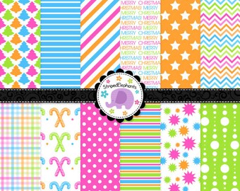 Crazy Star Digital Paper Pack White Stary Digital Scrapbook