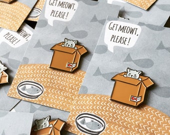 Cat pin | Etsy