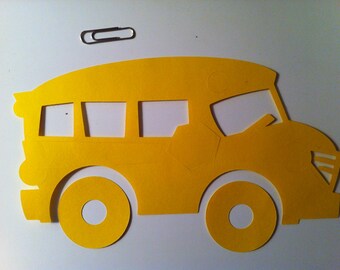School bus die cut | Etsy